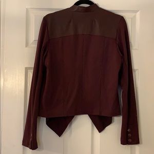 Edyson | Jackets & Coats | Ponte And Faux Leather Jacket | Poshmark